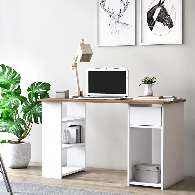 VTEC FURNITURE Modern Simple Home Office Desk / Study Desk /With ...