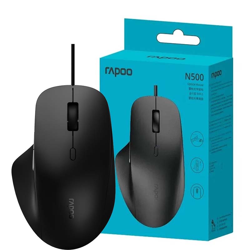 Rapoo N500 Wired Optical Mouse | Daraz.lk
