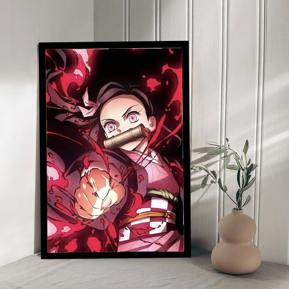 A4 Sized Poster Demon Slayer Japanese Anime Manga Wall Posters PVC ...