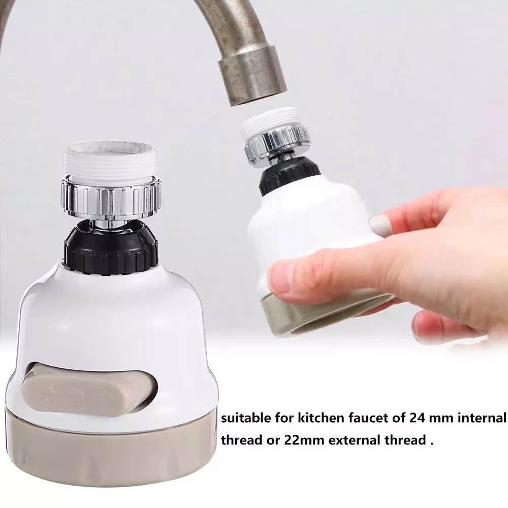 360 Degree Adjustable Tap Plastic Faucet Water Saving Pressurized ...
