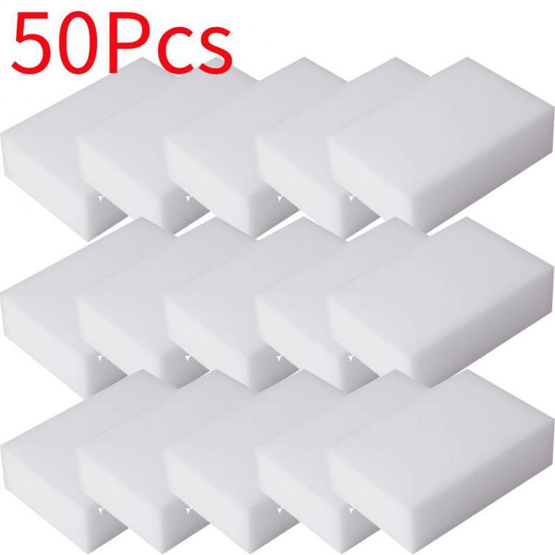 【HOT】 100-1Pc Magic Sponge Eraser White Melamine Sponge For Dishwashing ...
