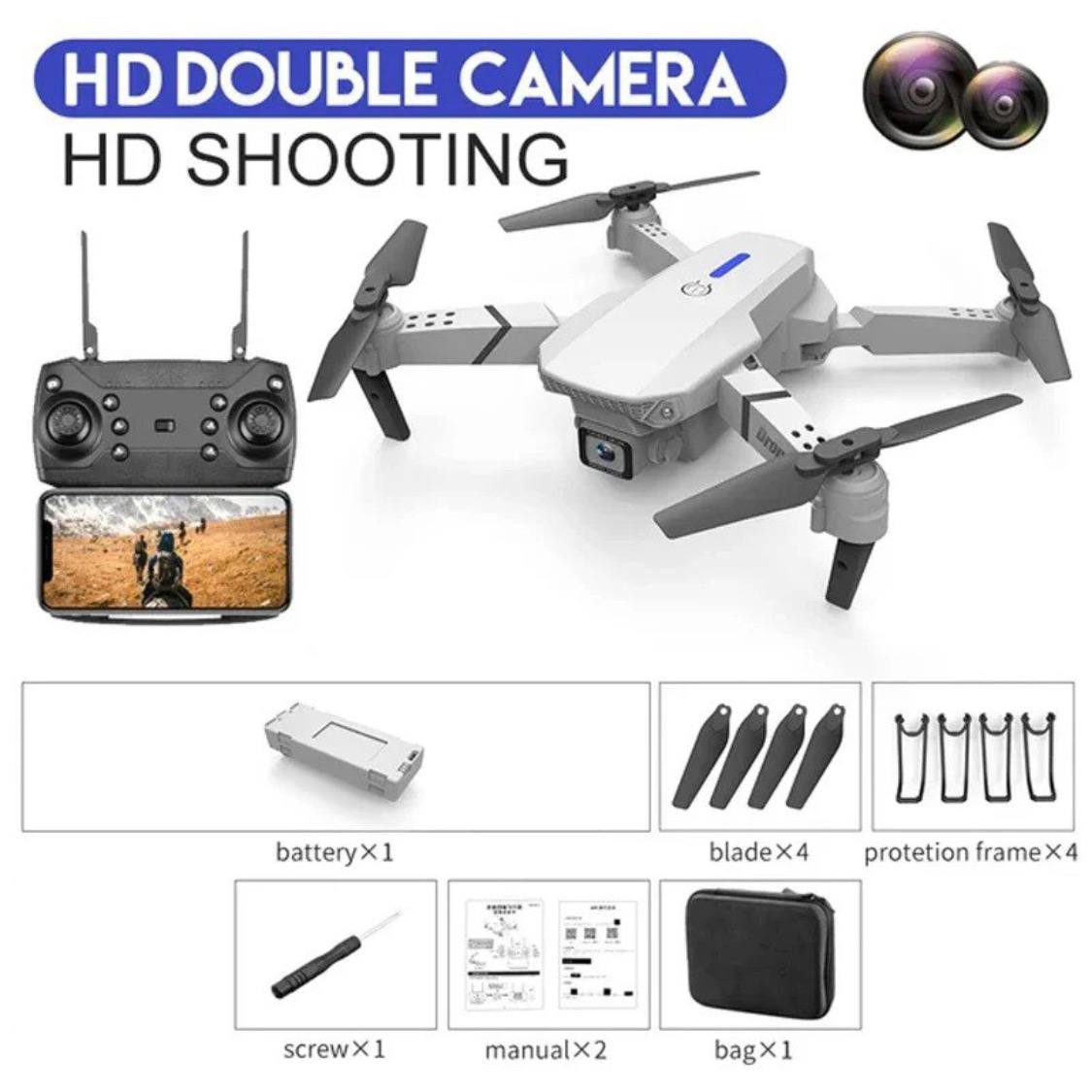 E88 Pro Dual-Camera Drone 4k Profesional HD 4k Rc Airplane Dual-Camera ...