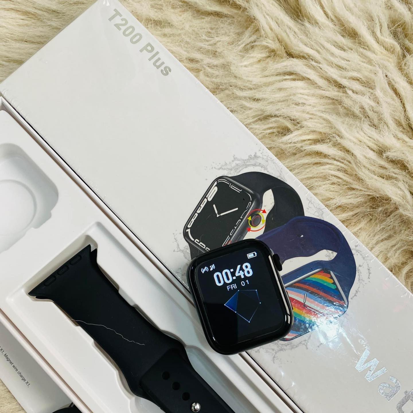 T200 plus smart watch Latest model 2022 series 7 supports android & IOS ...