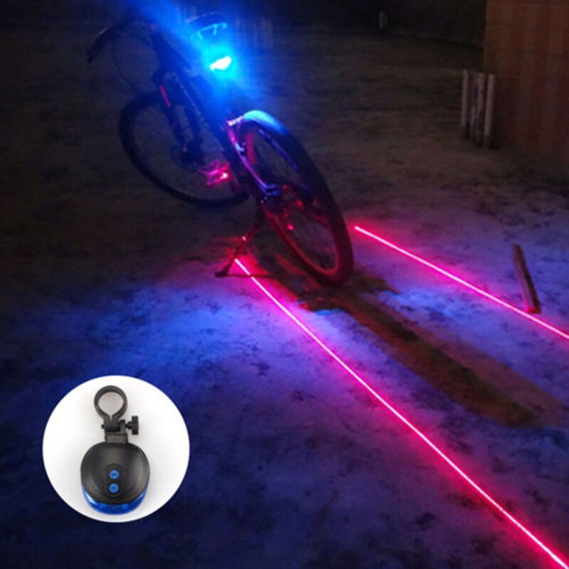 LED Bike Light Night Mountain 5 LED 2 Laser Tail Light MTB Safety Warning Bicycle Rear Light Lamp Bike Accessories Daraz.lk