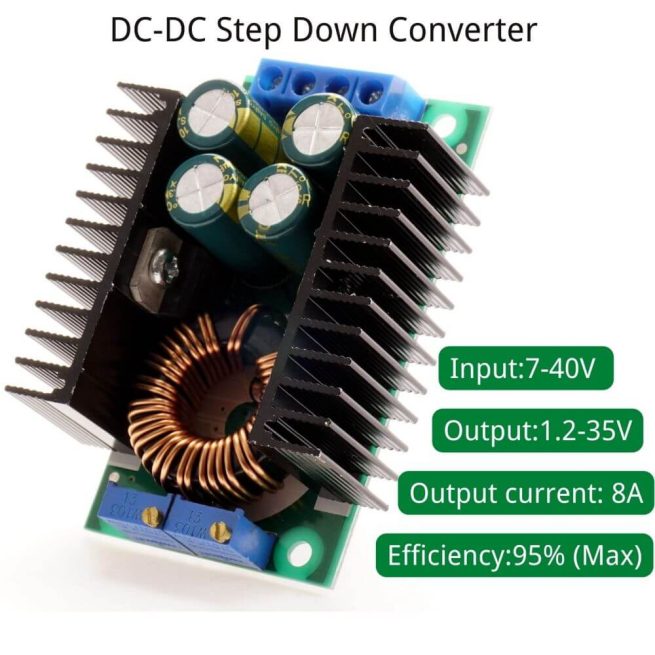 DC-DC CC CV Buck Converter Step-Down Power Module 7V-40V To 1.2V-35V 8A ...