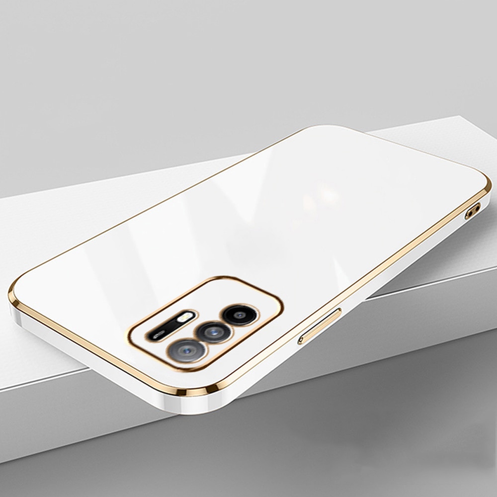 For oppo A94 5G Case Luxury Square Plating OPPO Reno 5Z Phone Case Reno ...