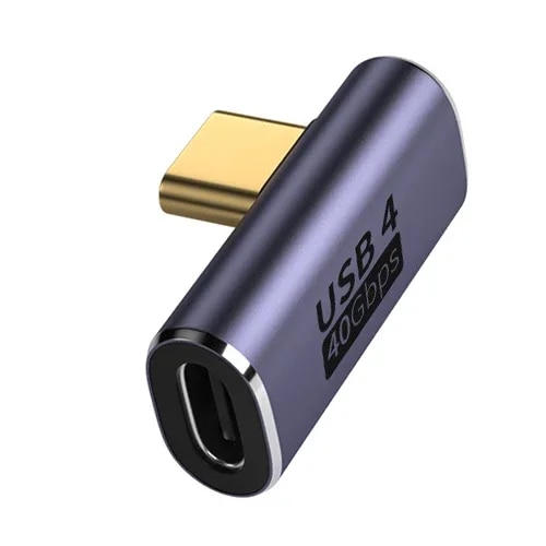 90 Degree USB C Converter Thunderbolt Type C Adapter Female to Male ...