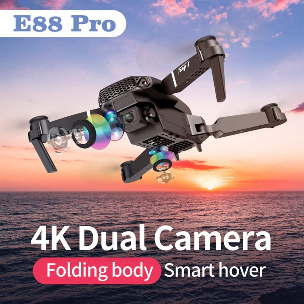 E88 Pro Drone with 4K Camera, WiFi FPV 1080P HD Dual Foldable RC ...