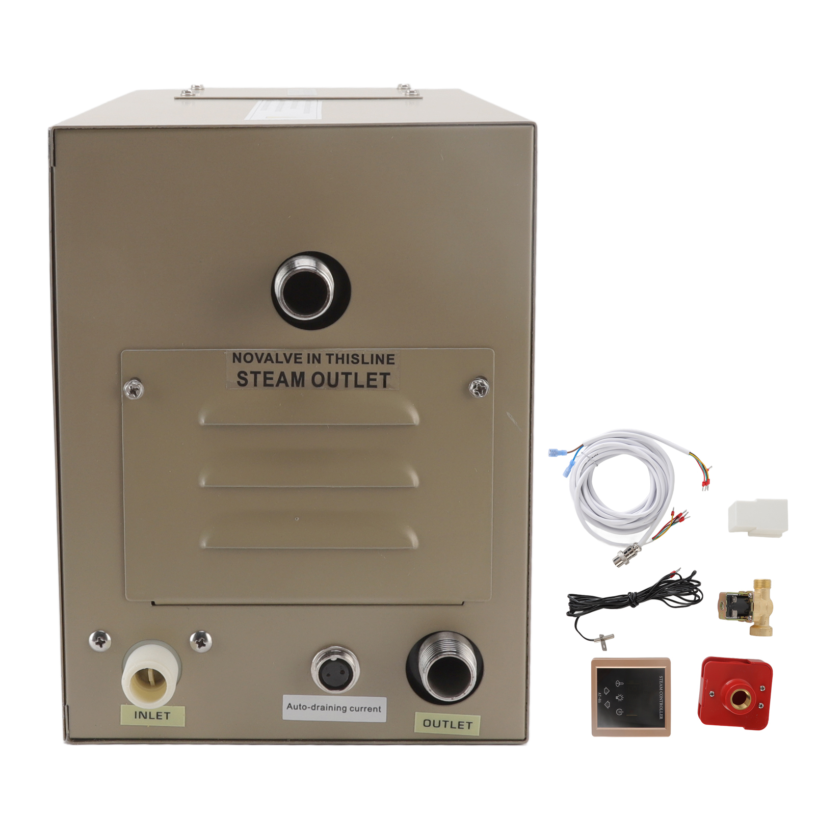 4.5KW Steam Generator Stainless Steel Automatic Drainage Wet Sauna ...