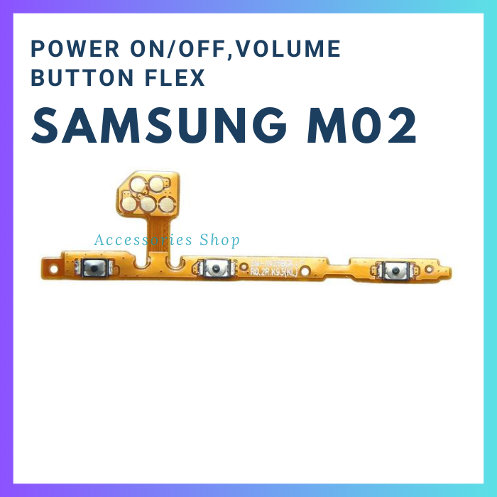 Samsung M02 Power Button On / Off Power Switch Flex Cable For M02 ...