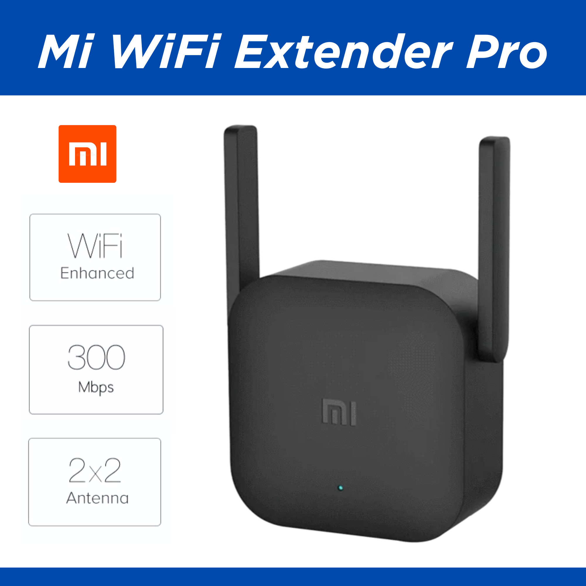 Xiaomi Mi WiFi Range Extender Pro WiFi Repeater - 300Mbps | Dual ...