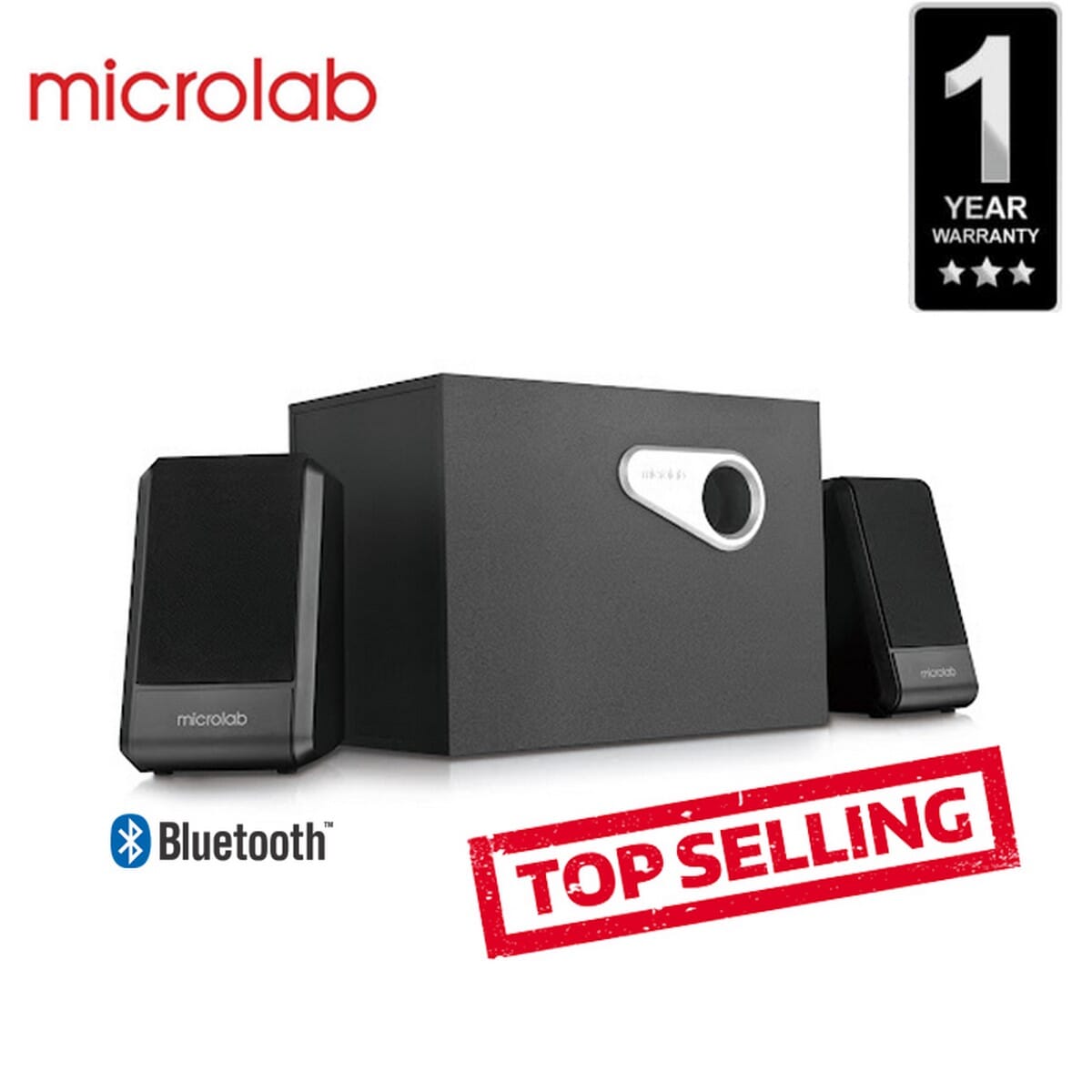 Microlab M-280BT 2.1 bluetooth Subwoofer High Quality Speaker System ...