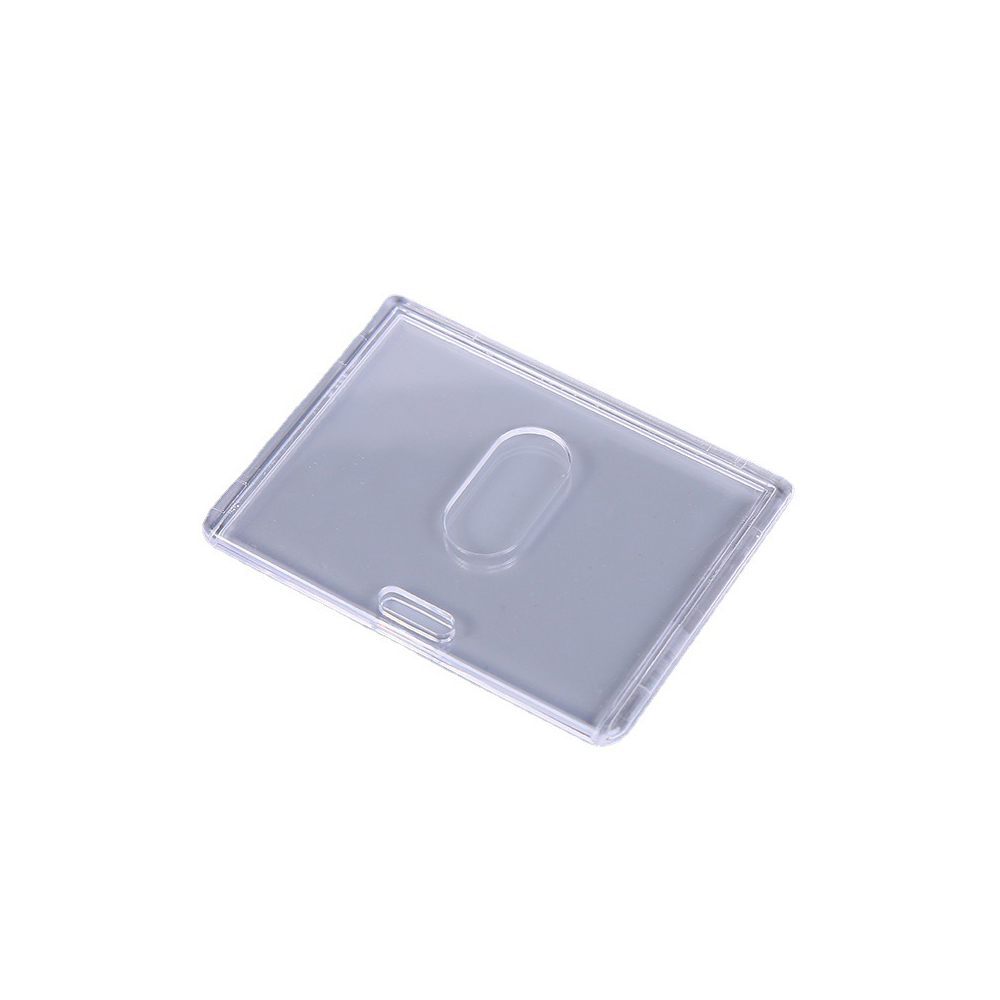 Clear Acrylic Office Staff Card Cover Case Protect Sleeve Girl Student ...