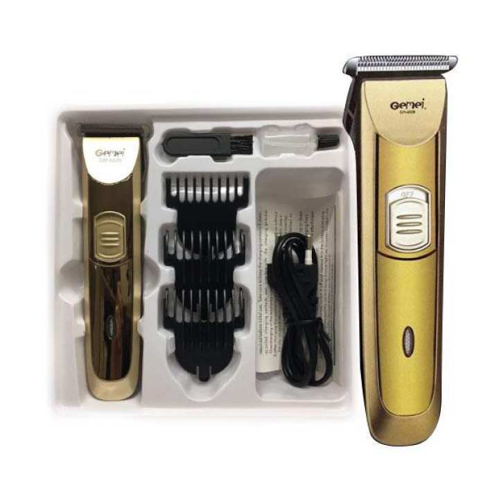 Rechargeable Hair and Beard Trimmer - Gold | Daraz.lk