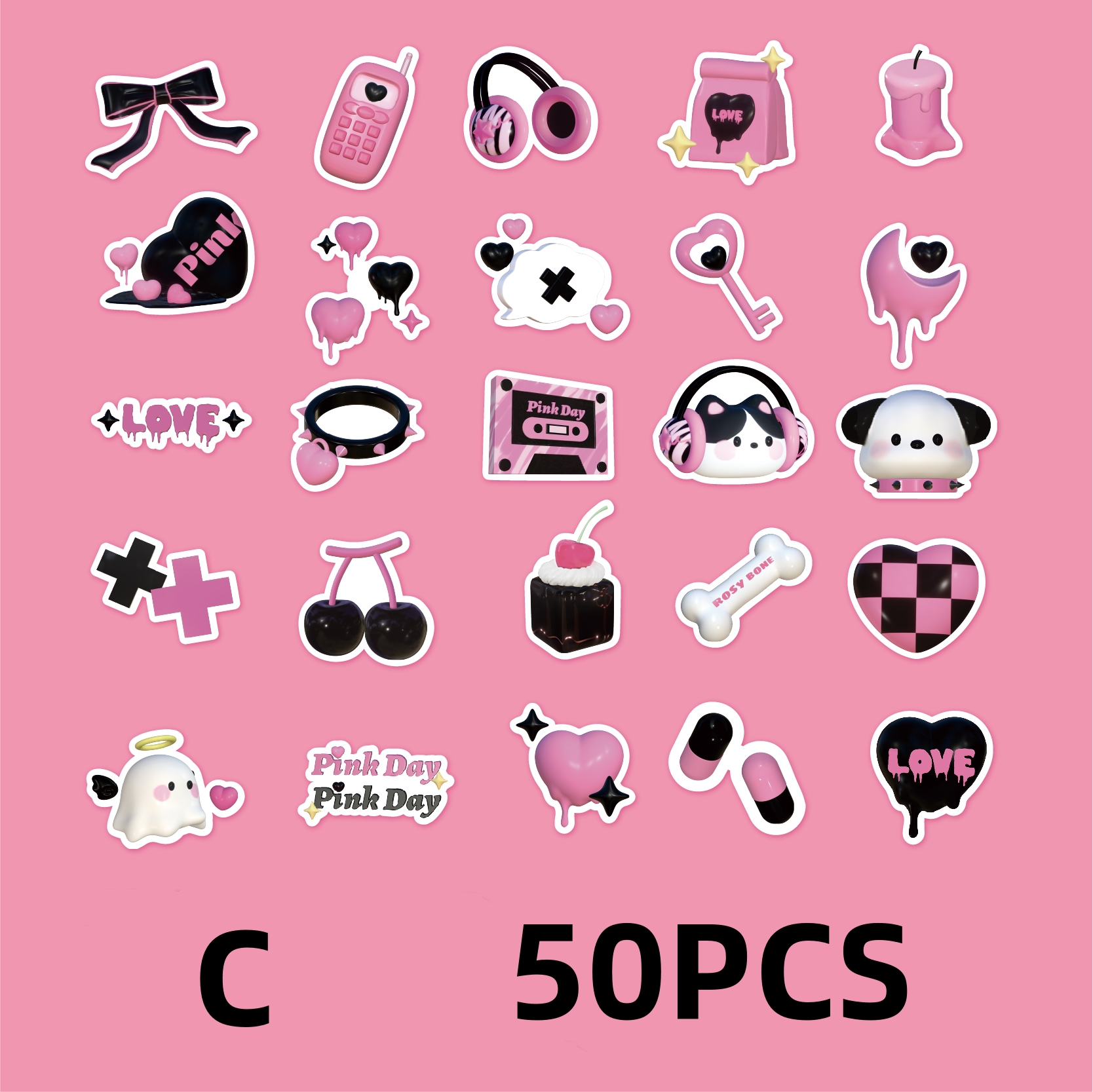 Box Sticker Soft Candy Paradise Series Cute Cartoon Sealing Sticker ...