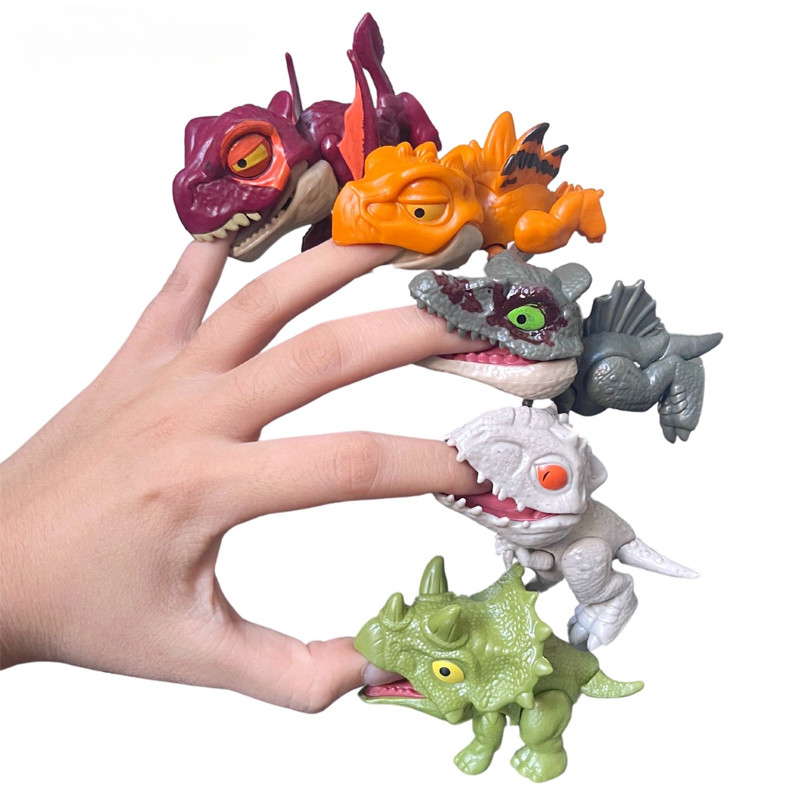 Action Figures Finger-biting Mini Toys Jurassic Dinosaur Park T-rex ...