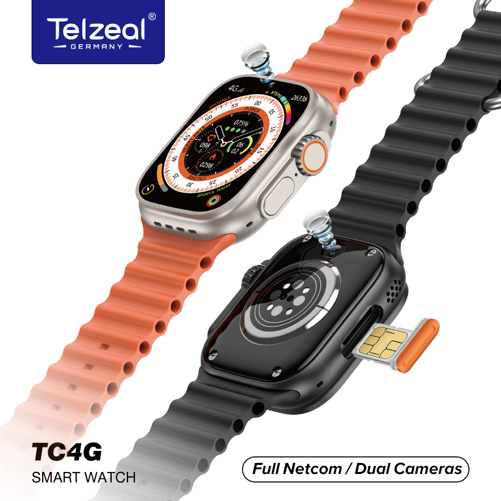 Telzeal TC4G 2.2 inch Screen 4GB + 64GB Dual Camera Sim Insert IP67 Waterproof Smart watch ...