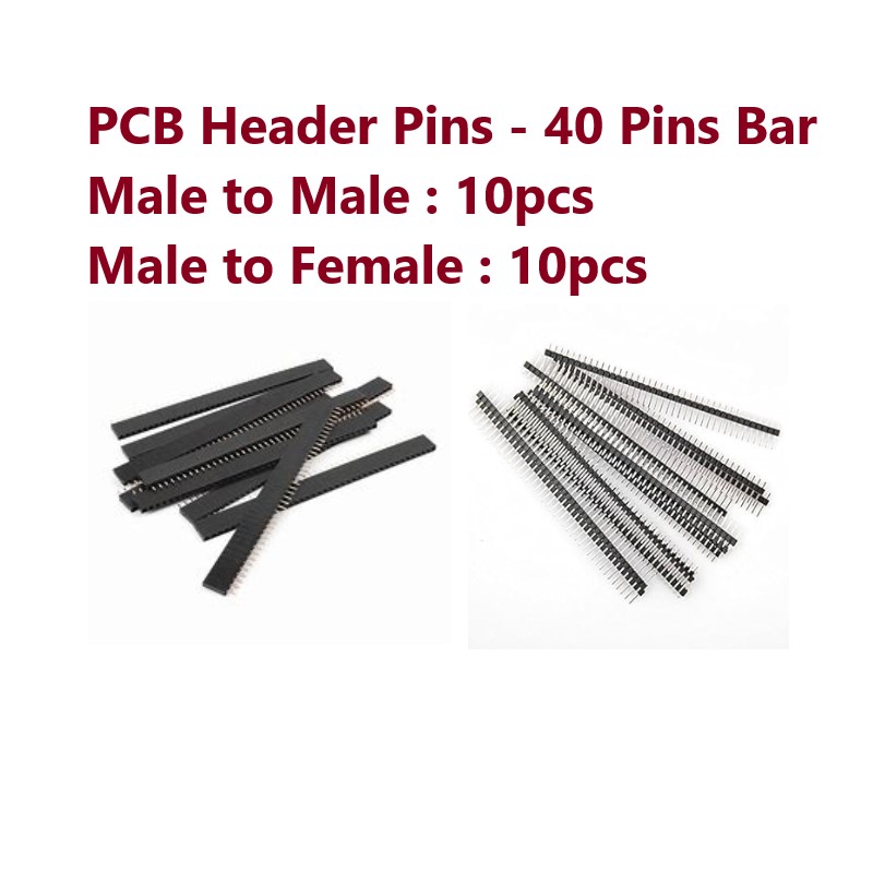 20pcs of Single Row PCB Header Pin Bars | Daraz.lk
