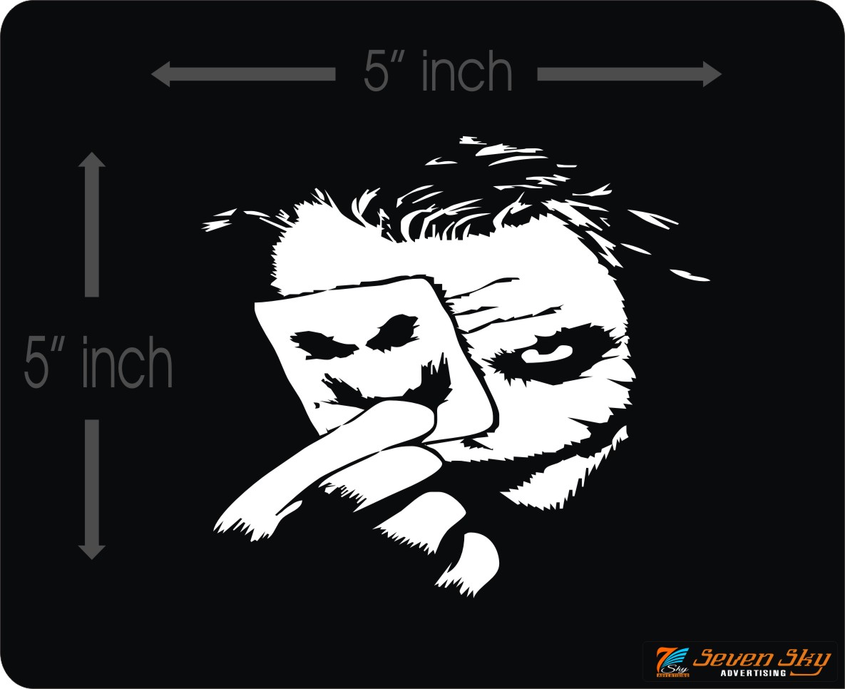 JOKER CAR Stickers For Bike Scooter Car Van Sports Car Laptop Helmet ...