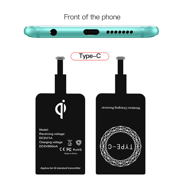 Wireless Charger Support Type C Usb Fast Wireless Charging Adapter For ...