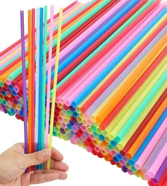 Plastic Straw 50 Pieces Multi Color Packets 3mm 10 Inch | Daraz.lk