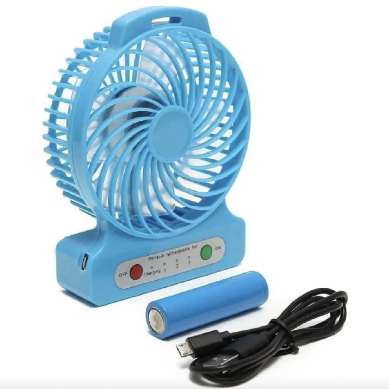 USB Rechargeable Fan with Full Set (Battery n Cable) | Daraz.lk