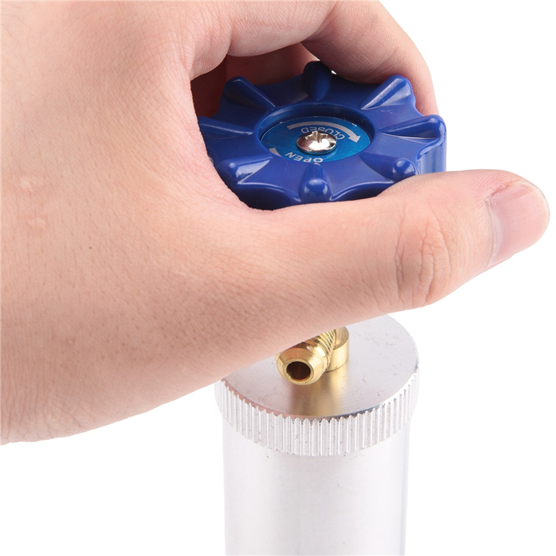 Air Conditioner A/C Oil Injector Tool R134A Low Side Quick with Gauge ...