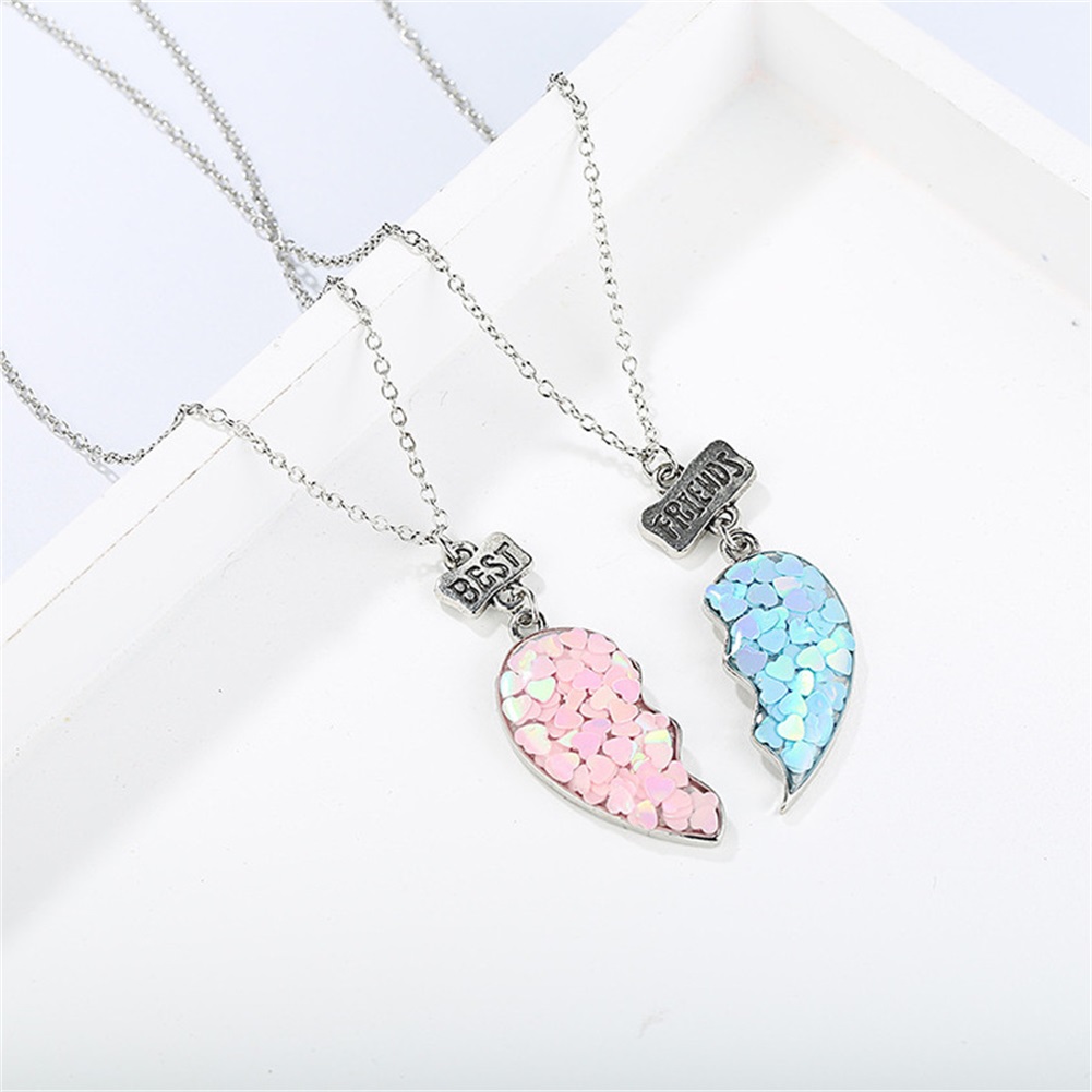 bellylady 2pcs/set Best Friends Girls Friendship Pendant Necklace BFF ...