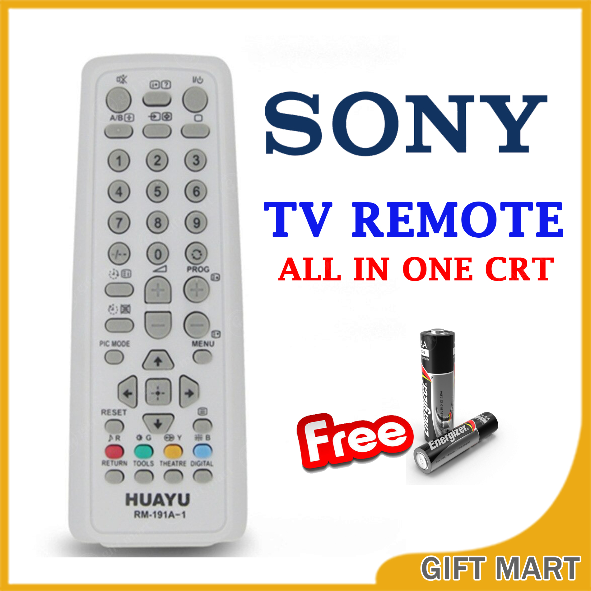 Multi CRT Tv Remote Controller Multi & Free Batteries | Daraz.lk