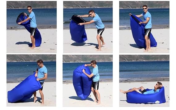 Cloud Lounger Inflatable Bed Air Filled Balloon sofa | Daraz.lk