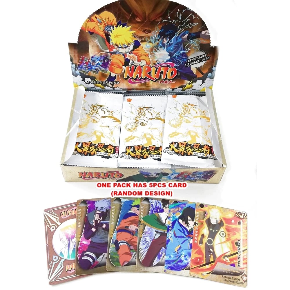 Naruto Anime Trading Cards Packs - 5/24 Pcs Packs Collectable Playing ...