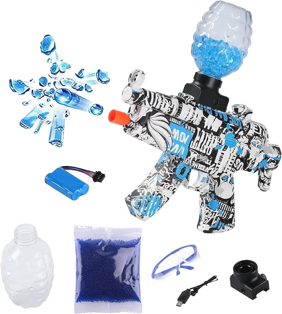 MP-5 Electric Gel Ball Blaster Gun Toy - Automatic Gel Toy MP5 Gun with ...