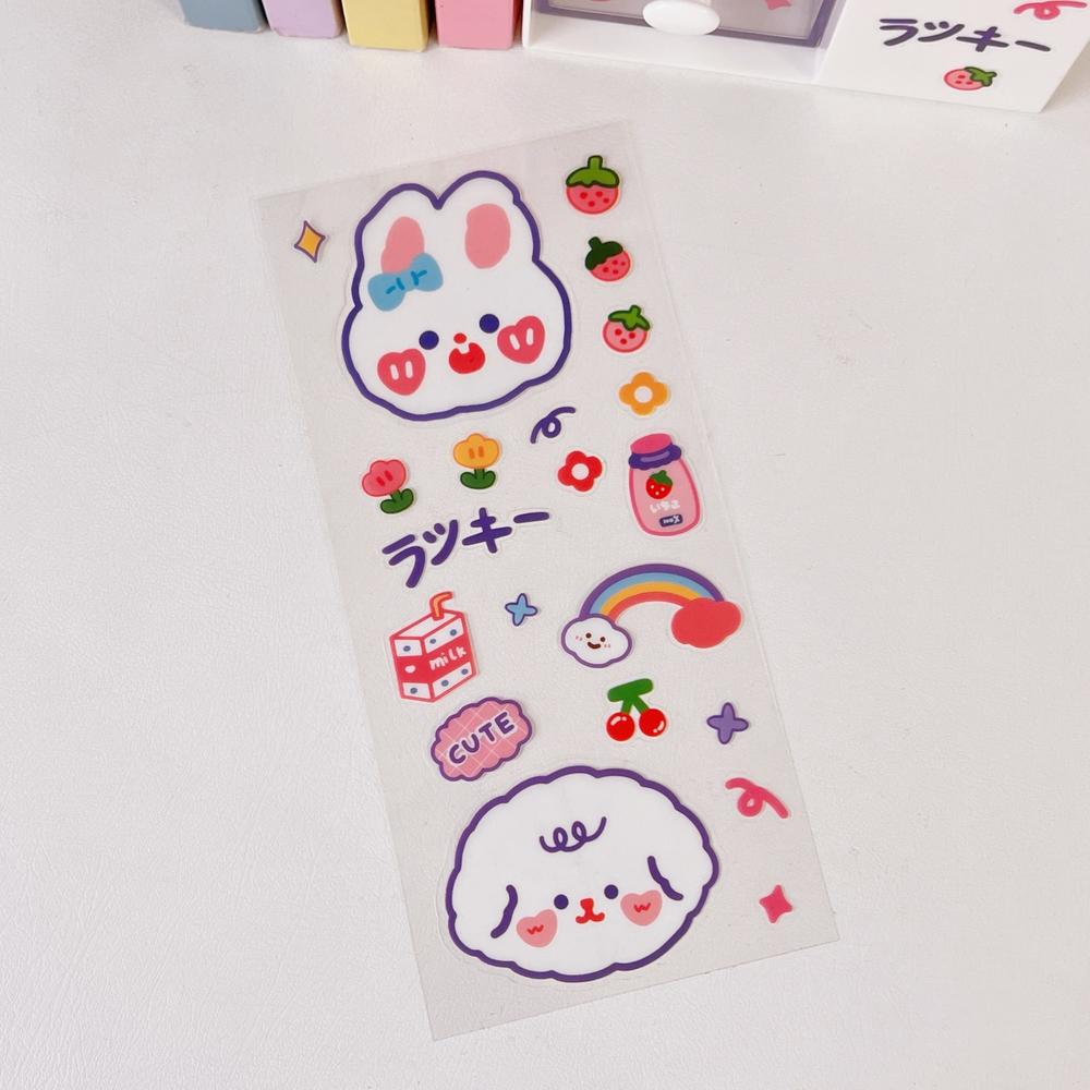 Small Stickers For Notebooks Cartoon Themed Stationery Stickers Cute ...