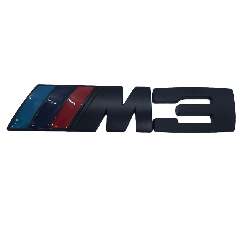 M power Motorsport Metal Logo Car Sticker Rear Trunk Emblem Grill Badge ...