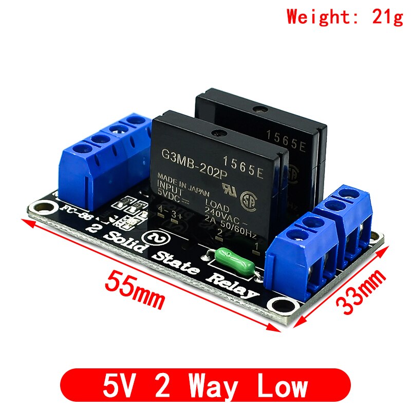 5V Relay 1 2 4 8 Channel For OMRON SSR High Low Level Solid State Relay ...