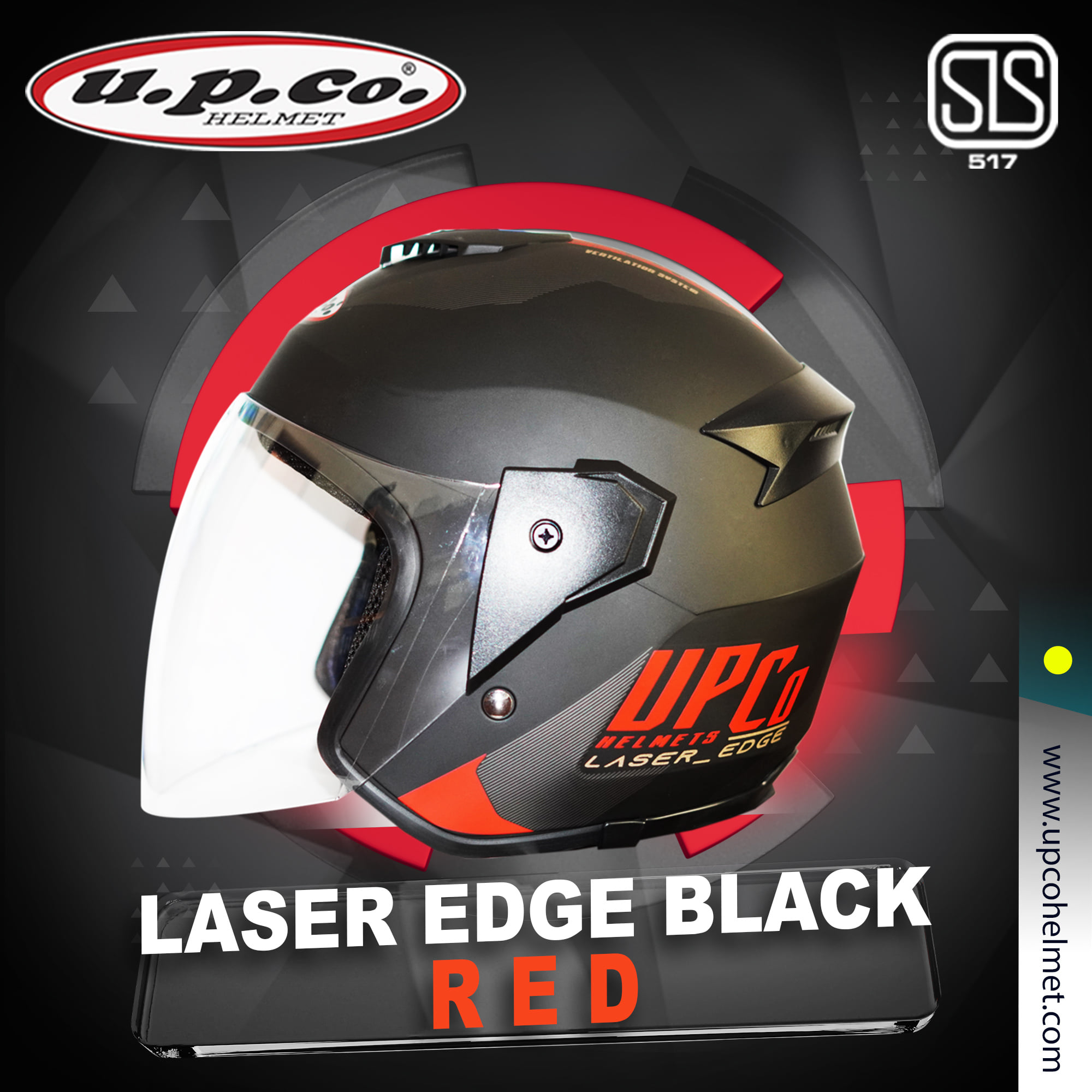 U. P. Co. Helmet - Laser Edge Series - SLS 517 certified Helmet (100% ...