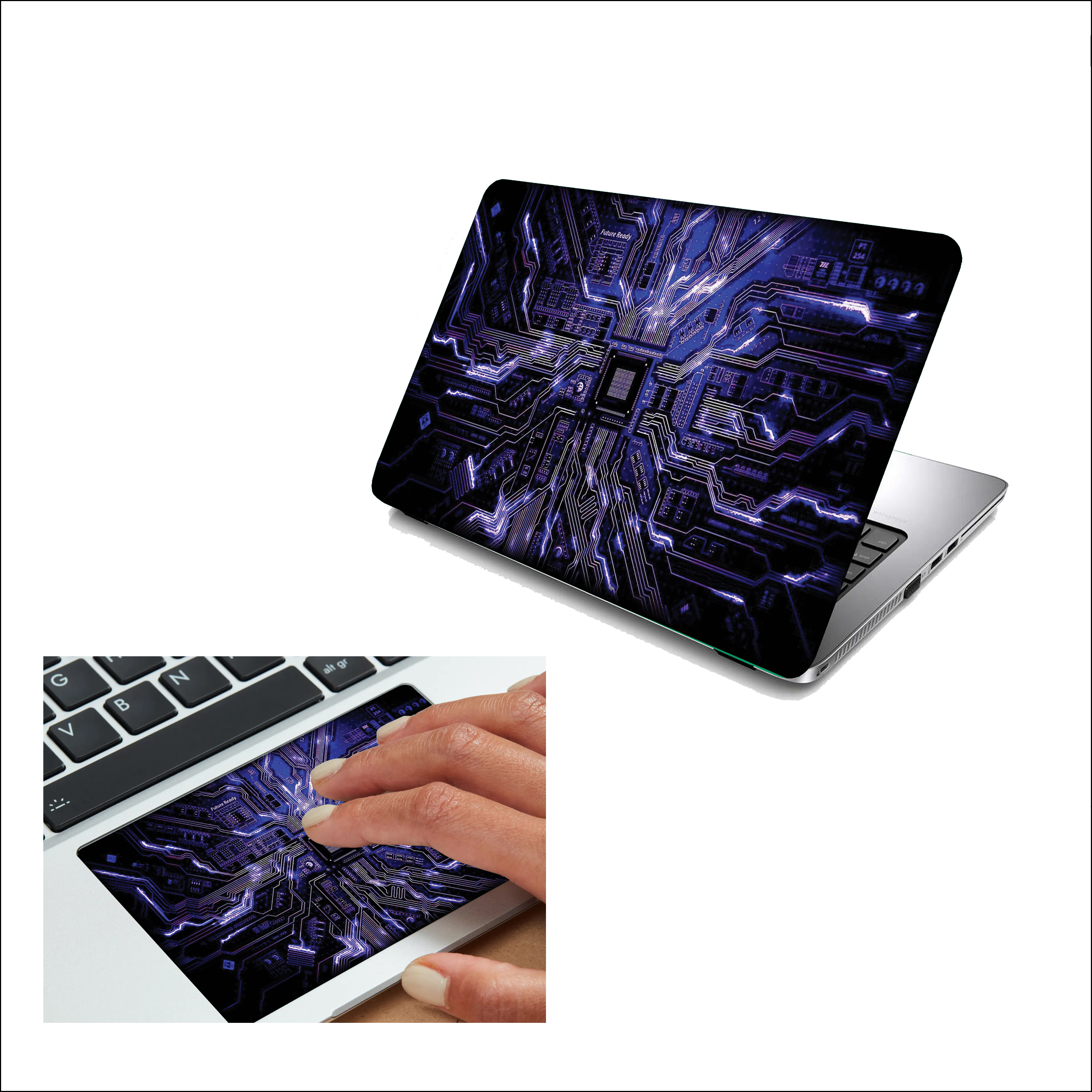 2 in 1 Laptop Skin Pack(With Free Trackpad Sticker) Laptop Sticker Asus ...