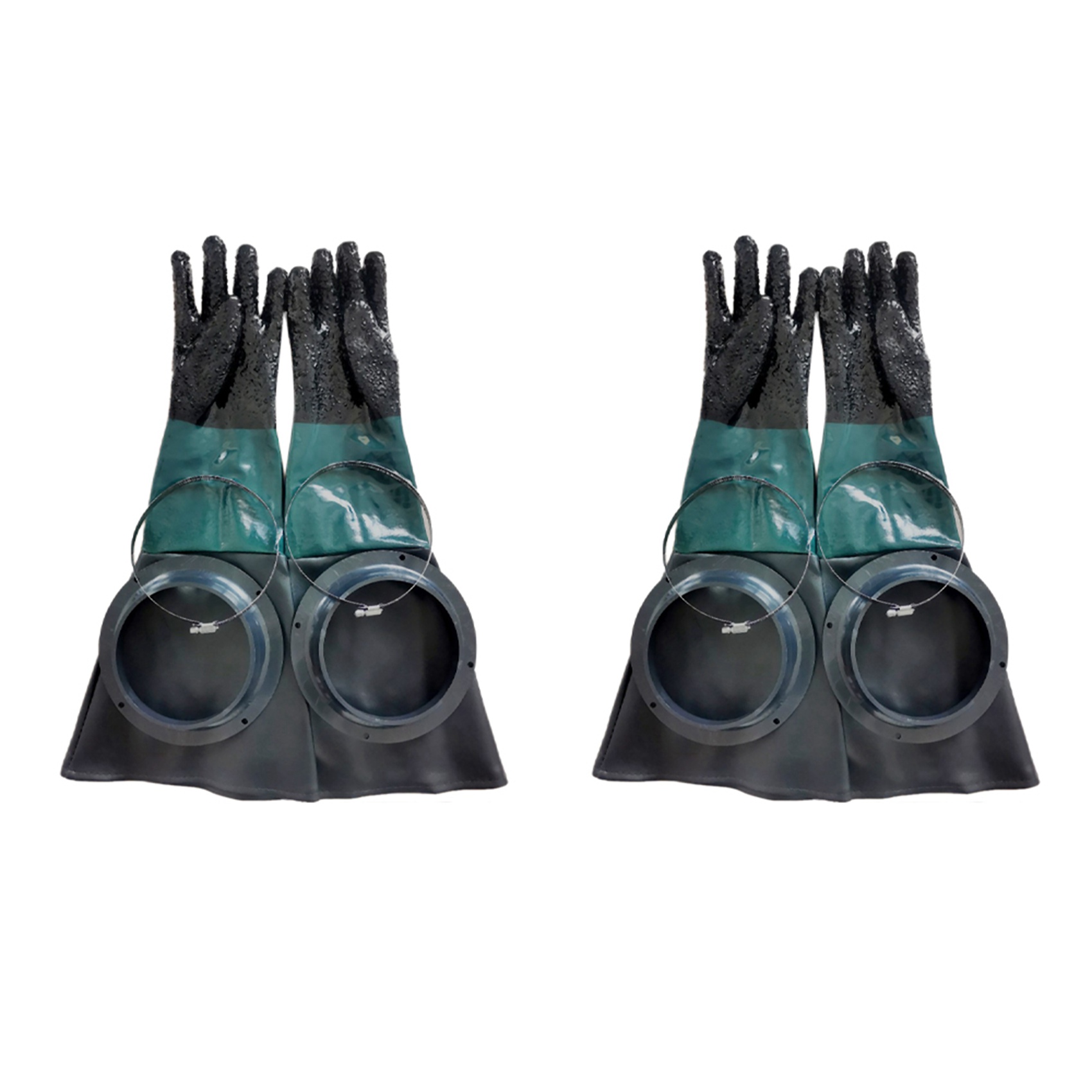 Sandblast Cabinet Glove Rings | Cabinets Matttroy