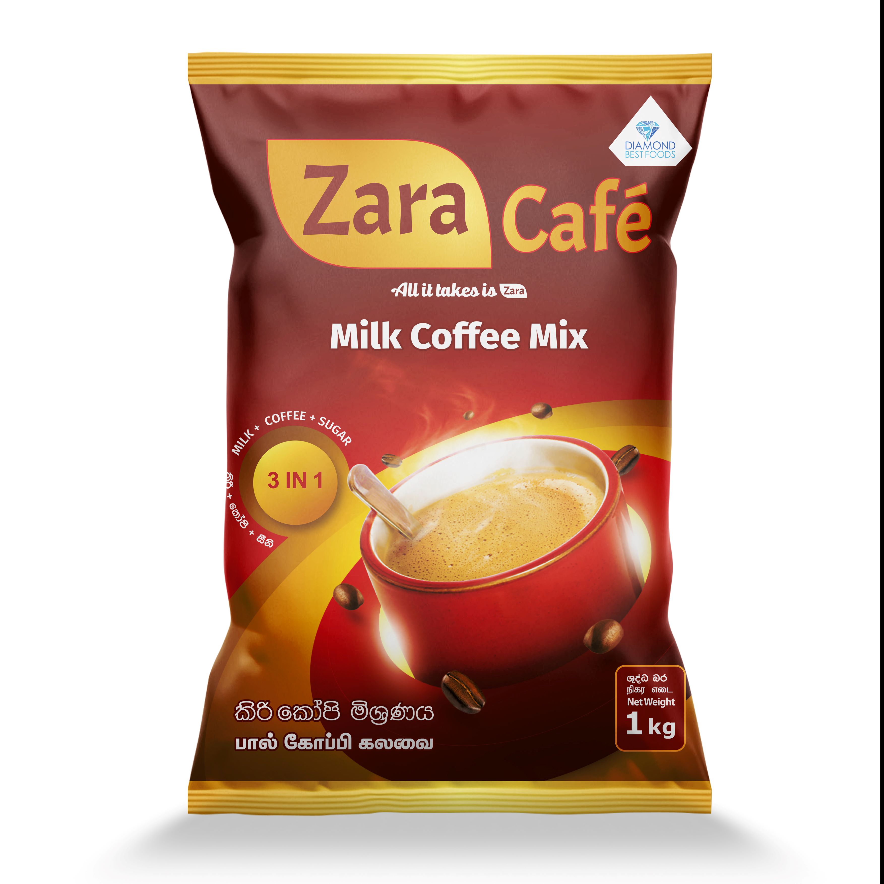 Zara Cafe - milk coffee mix, 1kg | Daraz.lk