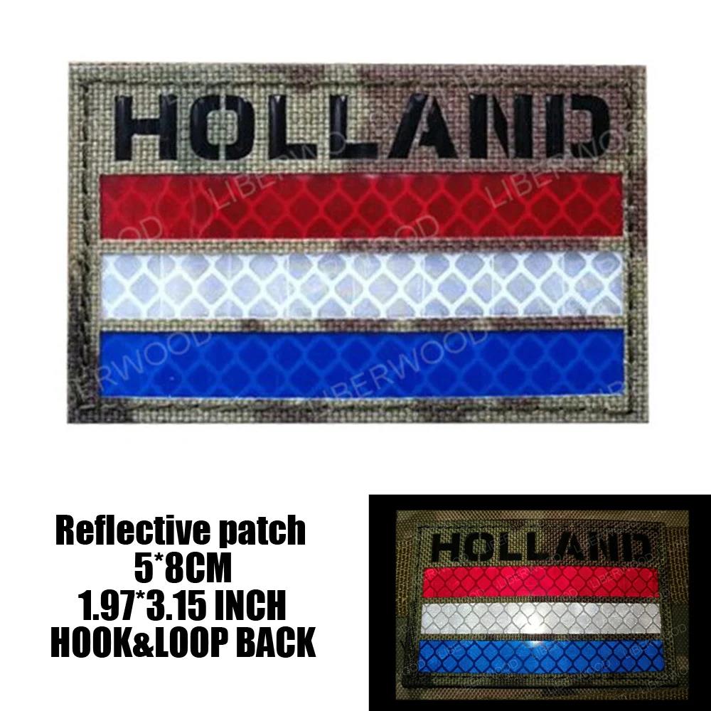 NLD Netherlands Flag Infrared Reflective IR Patch Badge Holland DSI ...