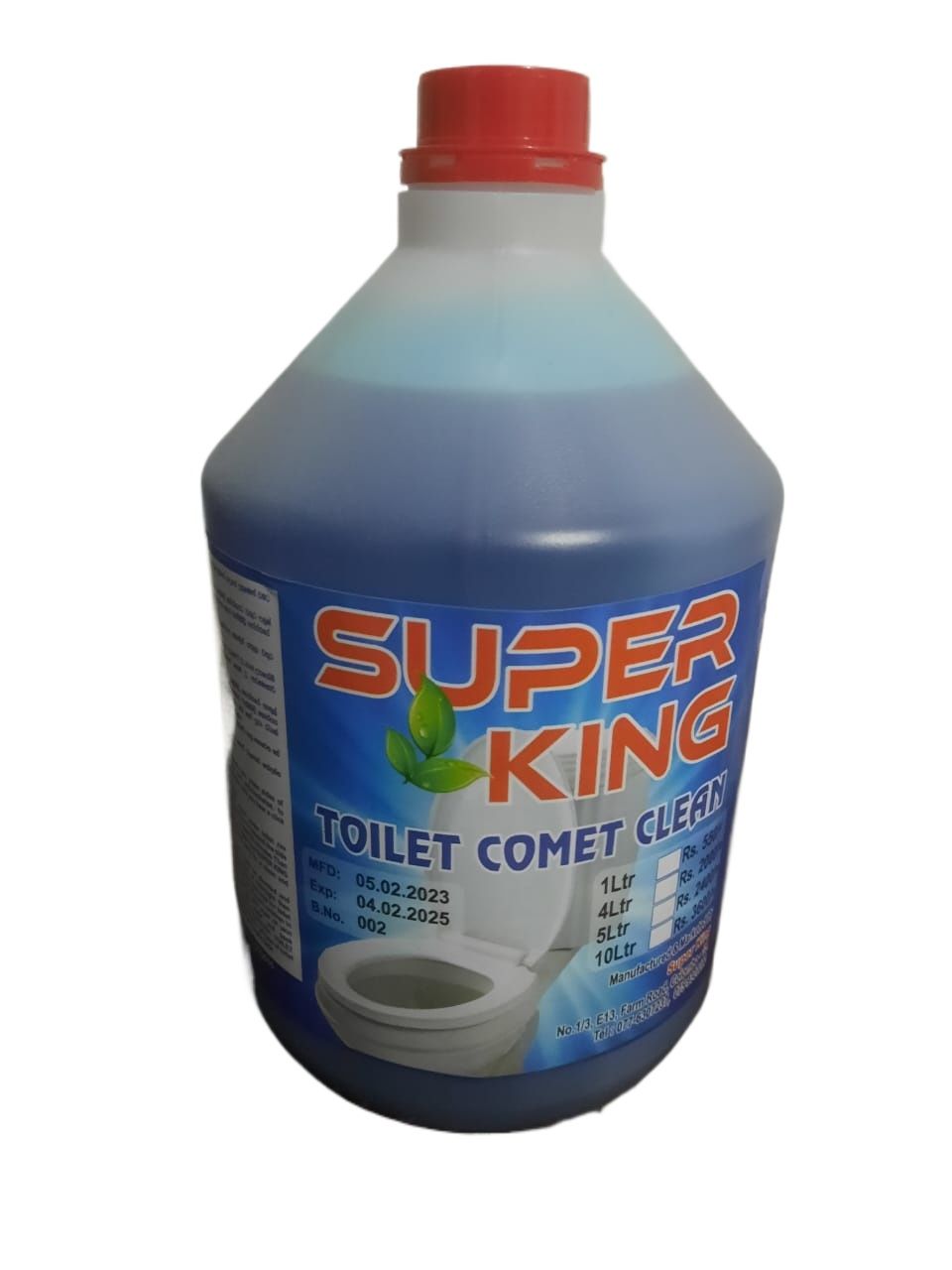 Toilet Bowl Cleaner 4L Care And Hygiene,Toilet Cleaner with 10x Power ...