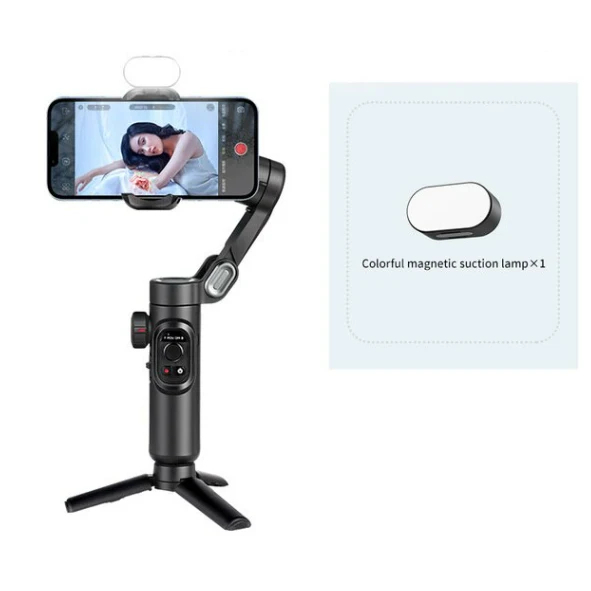 AOCHUAN Smart XE 3-Axis Handheld Gimbal Stabilizer for Smartphone with Fill Light for iPhone ...