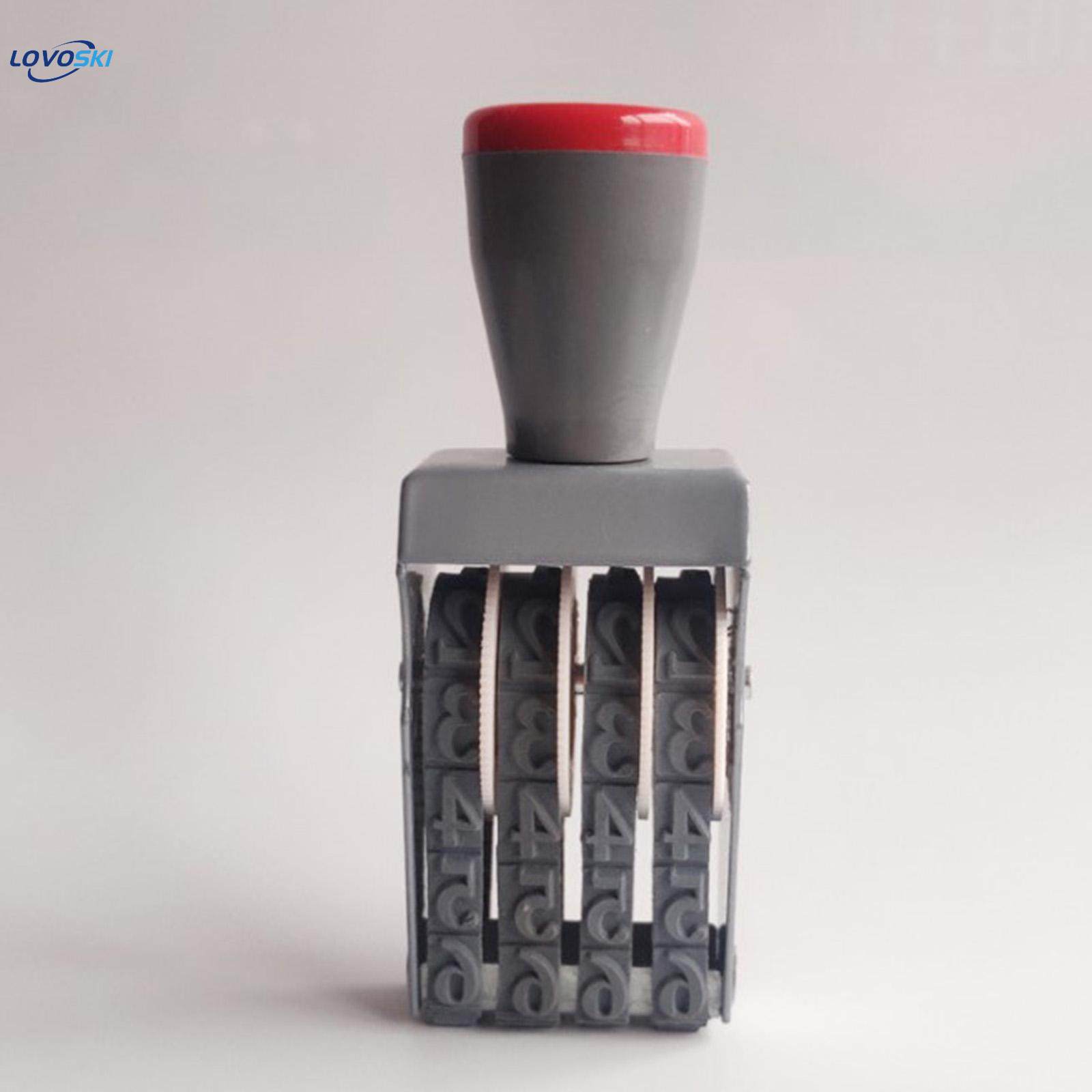 Numbering Stamp 4 Bands Number Stamp Wheels Rollers for Office Document ...