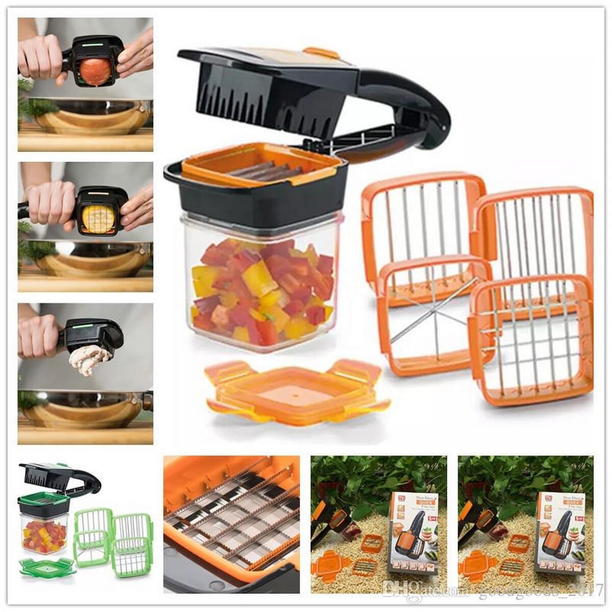 5-in-1 Multifunctional Vegetable and Fruit Chopper - Genius Nicer Dicer ...