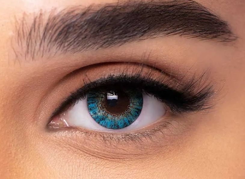 Colour TURQUOISE- Fresh Look tel Color Blends Contact Lens - Full Set ...