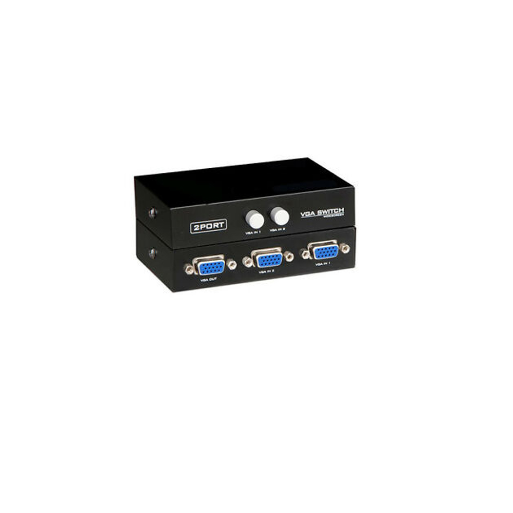 2 Port VGA monitor Switch selector Box 1 in 2 out 2 in 1 out | Daraz.lk