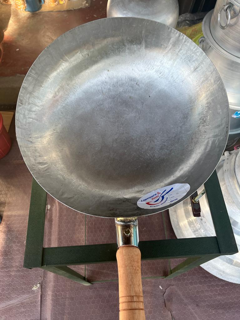 stainless steel rice pan Wok pan / koththu pan high quality (no 16 ...