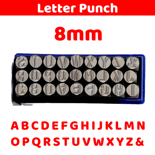 Letter punch and Number punch sets 3mm 4mm 5mm 6mm 8mm | Daraz.lk