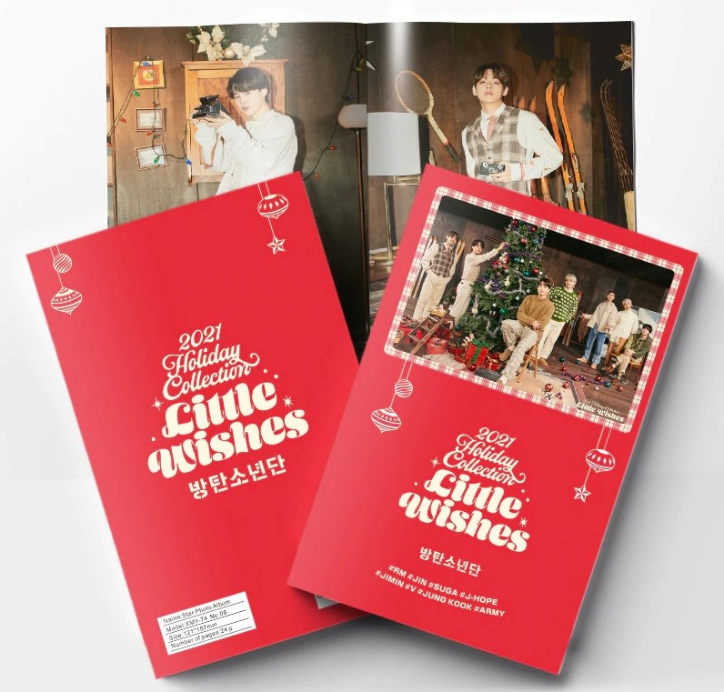 Kpop BTS Little Wishes Holiday Collection Photo Collected Mini Album ...