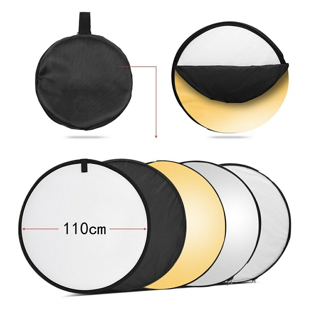 110cm 5 in 1 Photo Background Panels Photography Reflector Board Set ...